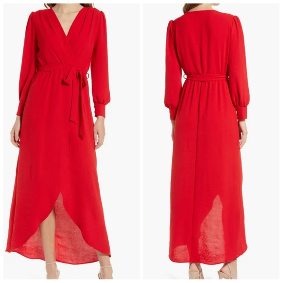 Fraiche By J | Dresses | Nwt Fraiche By J Faux Wrap Dress Sz M Holiday ...